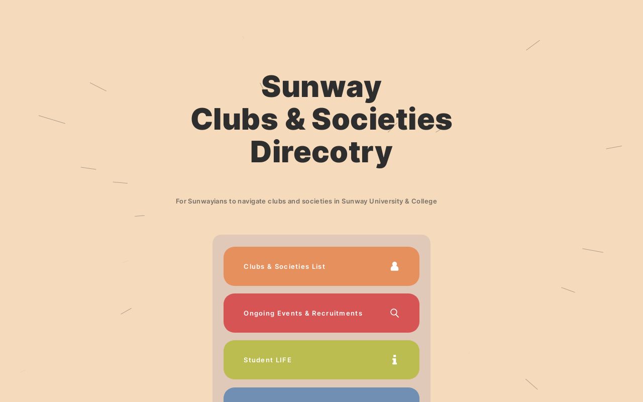 Sunway Clubs and Societies Directory